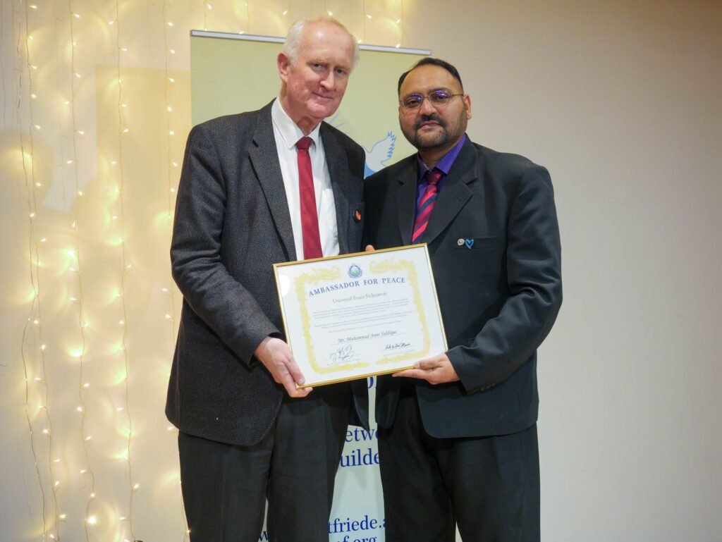 Pakistani Journalist Muhammad Amir Siddique Honored with Ambassador of ...